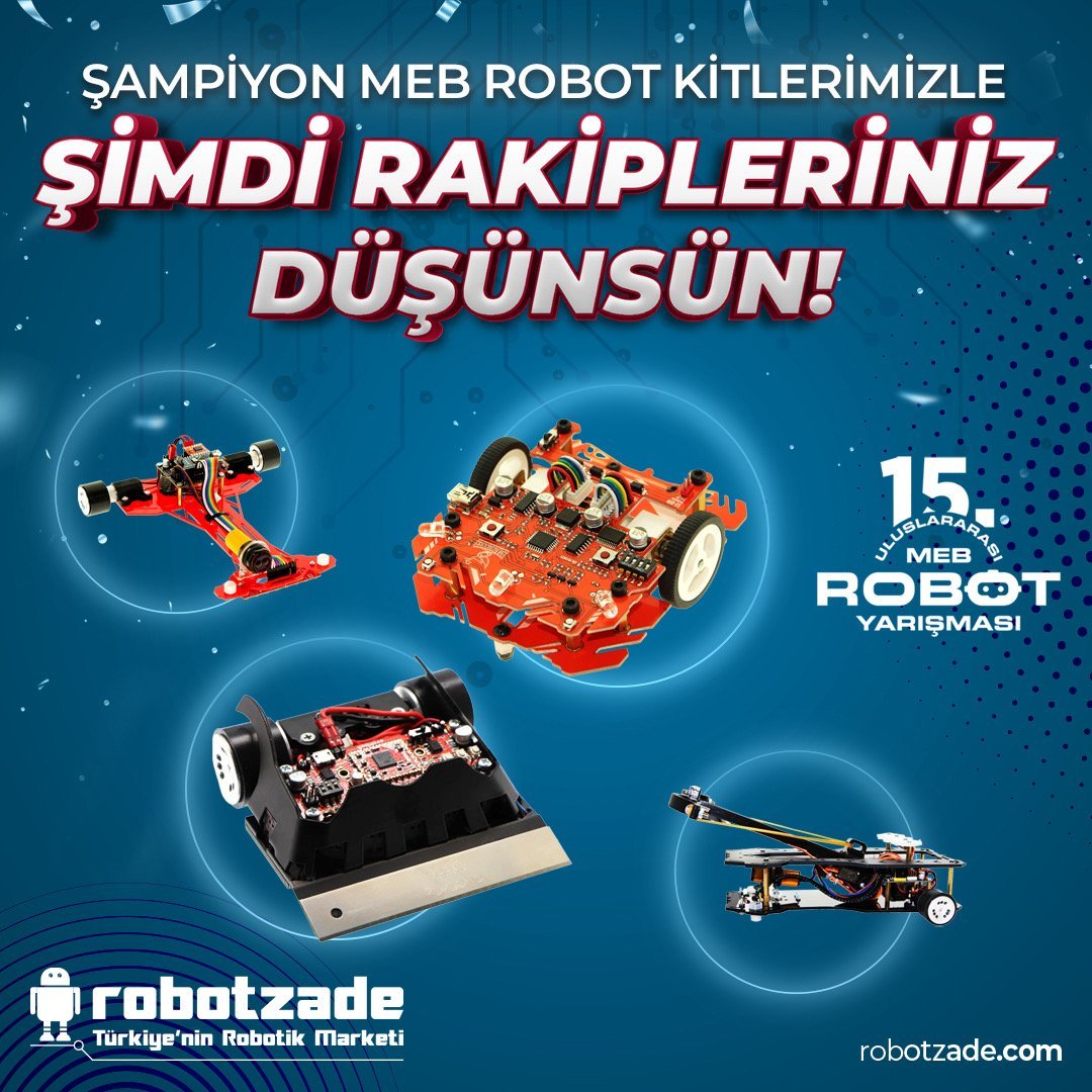 Robot Malzemeleri | 3D Yazıcı | Robot Kiti | Lipo Pil | Robotzade.com