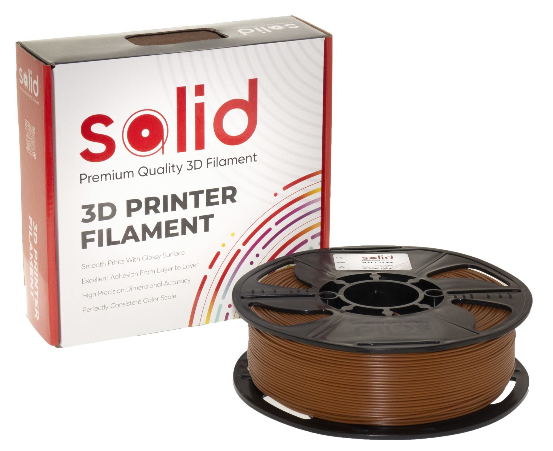 Solid Filament PLA Plus 1.75mm Kahverengi Rengi 1Kg Satın Al ...