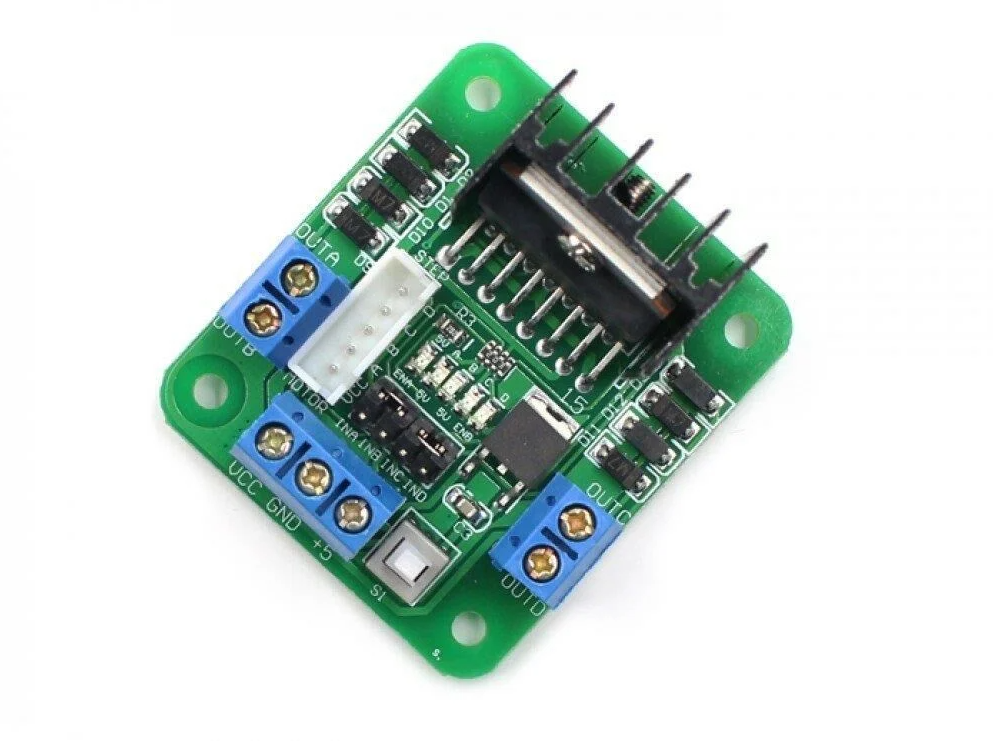 L298 Voltaj Regulatörlü Çift Motor Sürücü Kartı (Yeşil Pcb) Satın Al ...