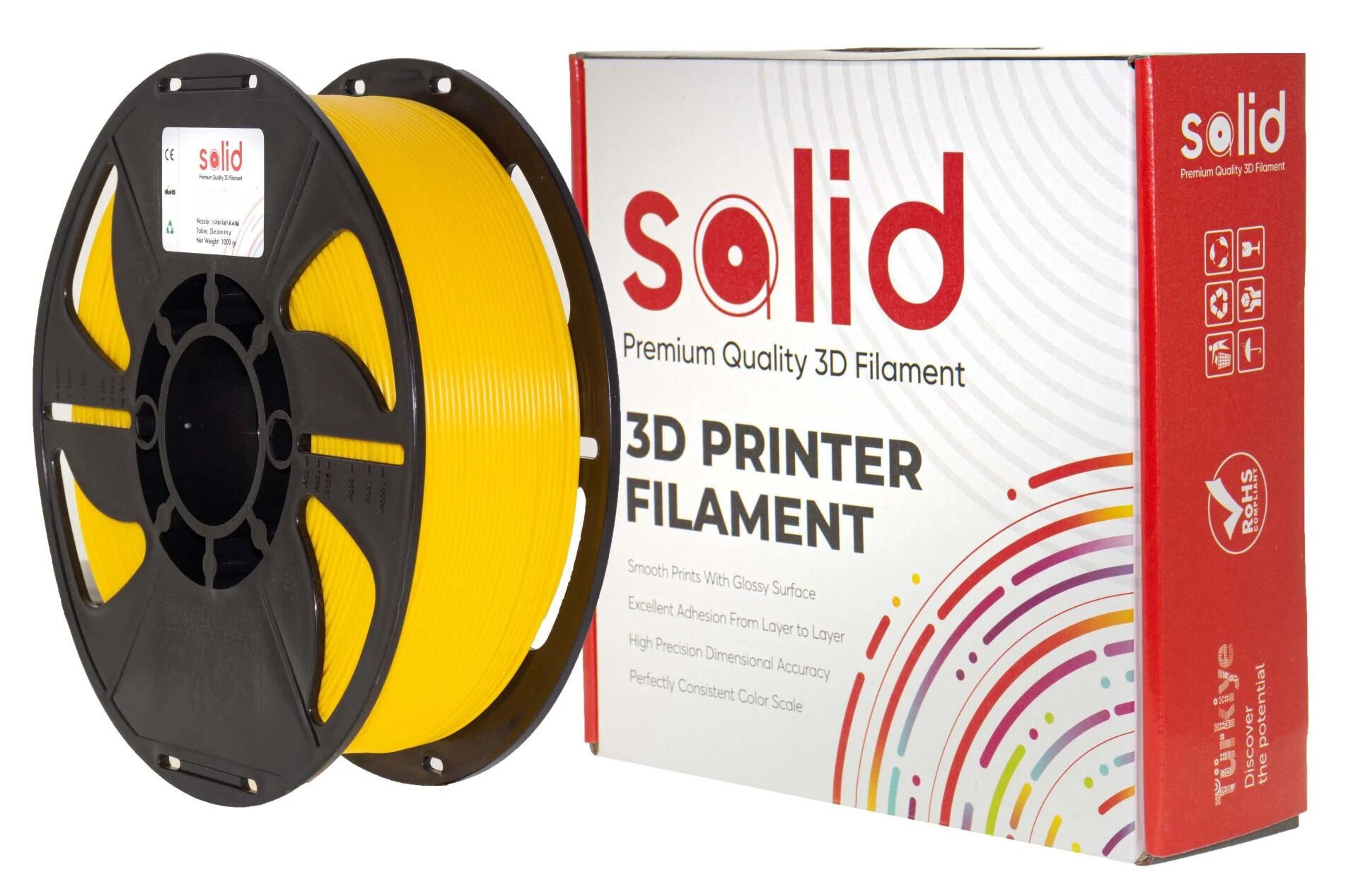 Solid Filament ABS 1.75mm Sarı 1Kg Satın Al | Robotzade.com