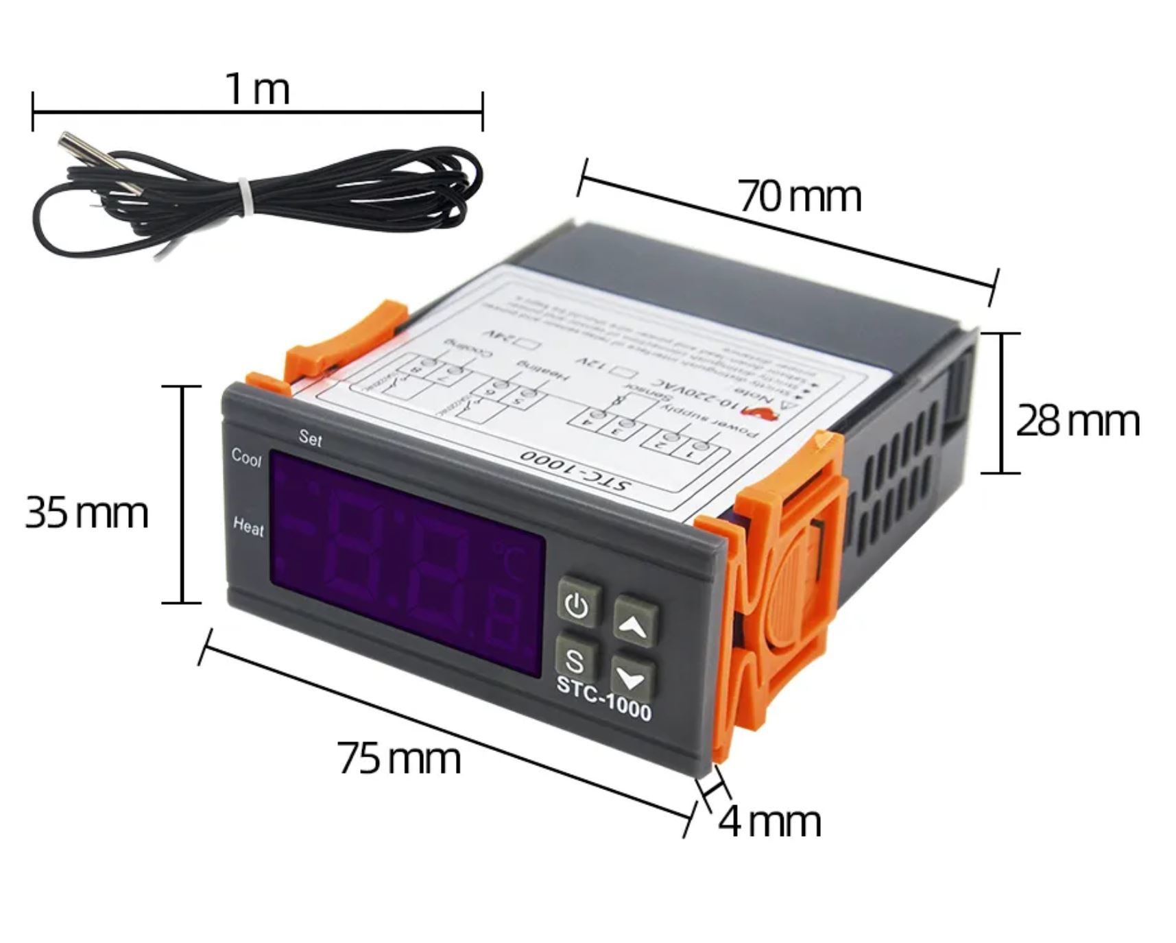 STC-1000 220V 10A LCD Ekranlı Sıcaklık Kontrol Modülü Satın Al ...