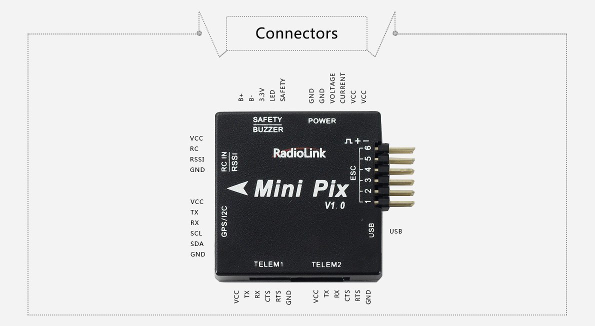 Orijinal Mini Pix F4 Pixhawk Px4 Radiolink Satın Al 4.284,00 TL ...